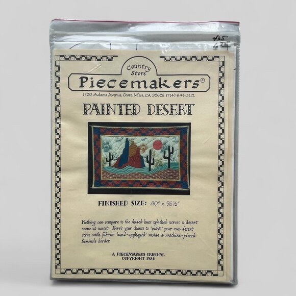 Piecemakers | Office | 988 Painted Desert Hand Applique Wall Quilt ...